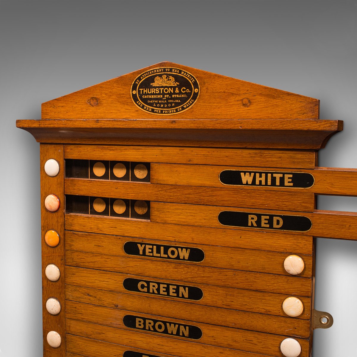 Victorian Oak Life Pool Scoreboard from Thurston and Co., England ...