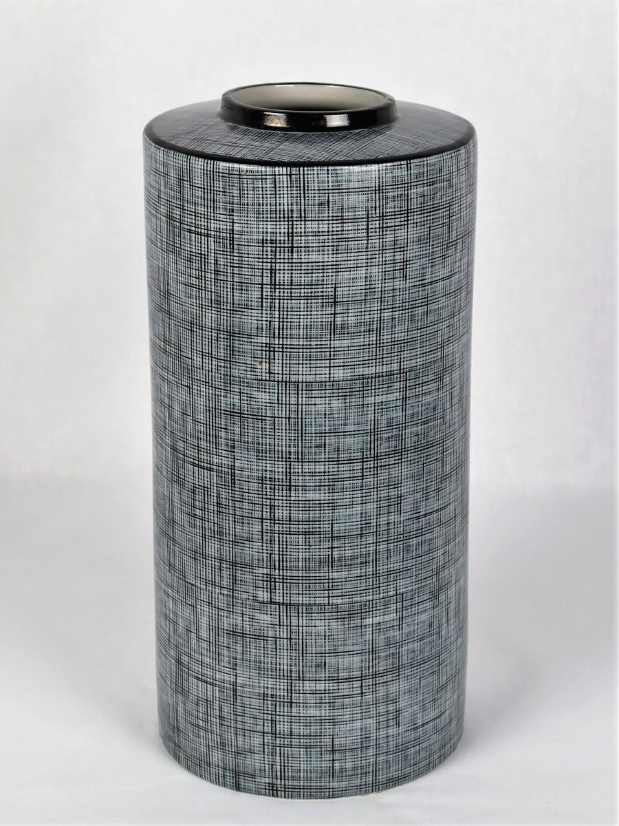 Black & Gray Black Porcelain Tube from François Bernard, 1990s for sale ...