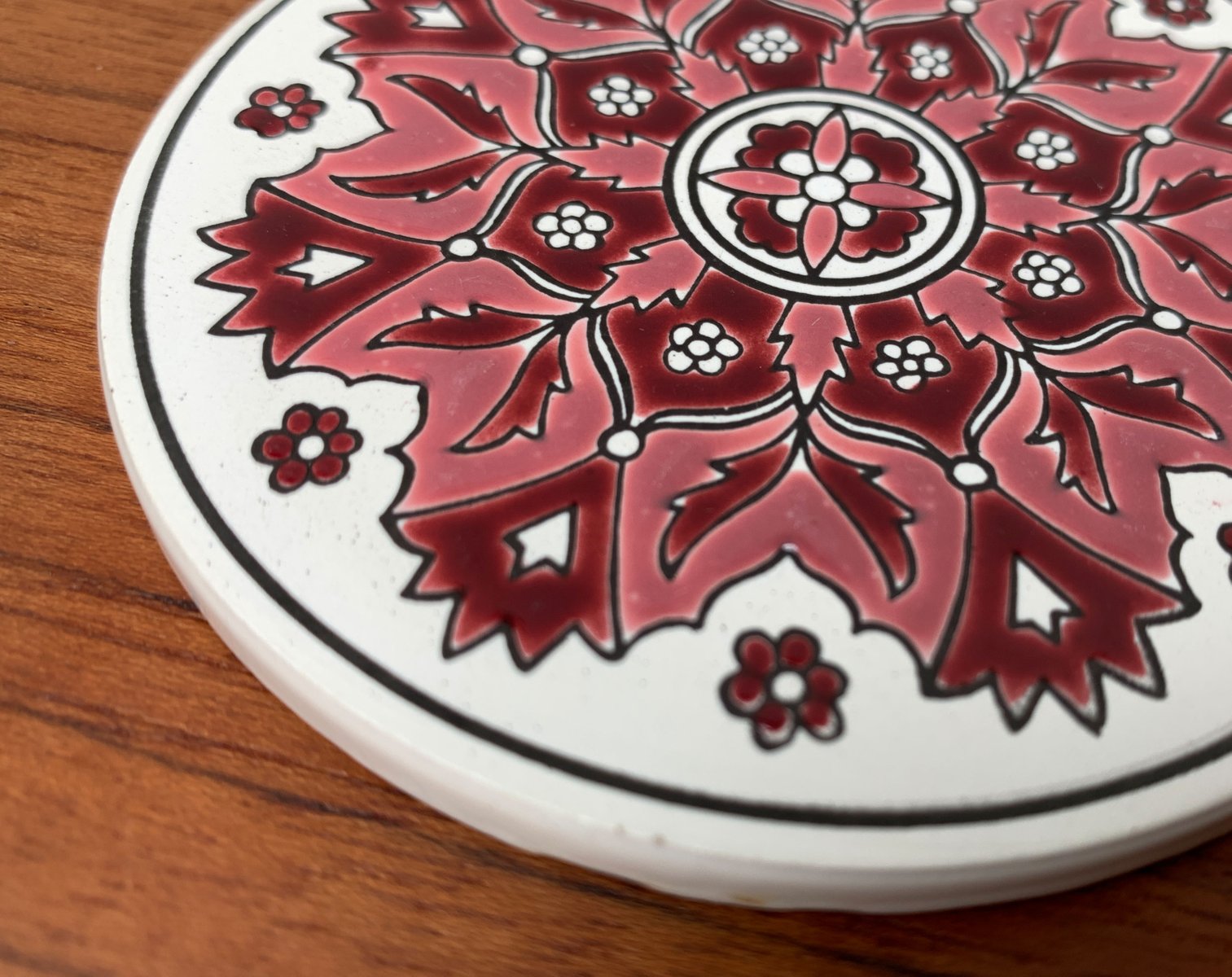 Vintage Greek Ceramic Handmade Coaster from Lito Niarchos, Set of 13 ...