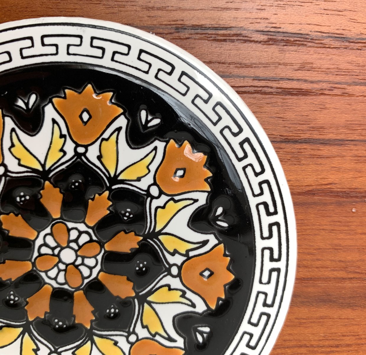 Vintage Greek Ceramic Handmade Coaster from Lito Niarchos, Set of 13 ...