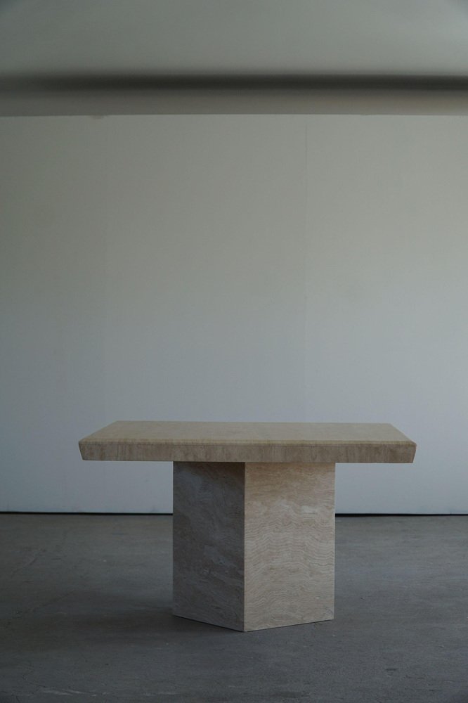 Scandinavian Marble Dining Table, 1980s for sale at Pamono