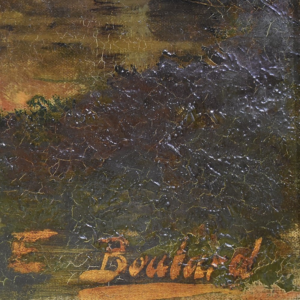 Émile Boulard, Fall Landscape, Late 19th Century, Oil on Canvas, Framed ...