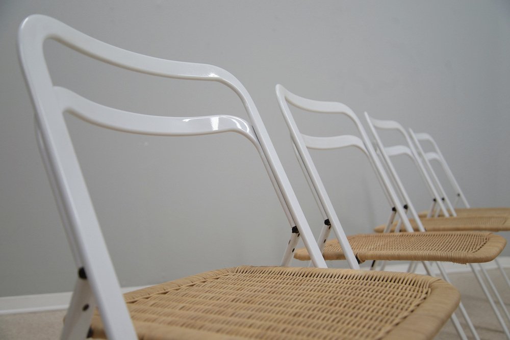 Folding Chairs from Cidue, 1970s, Set of 4 for sale at Pamono
