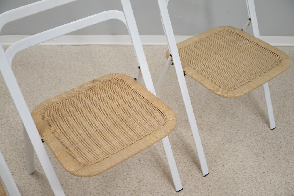 Folding Chairs from Cidue, 1970s, Set of 4 for sale at Pamono
