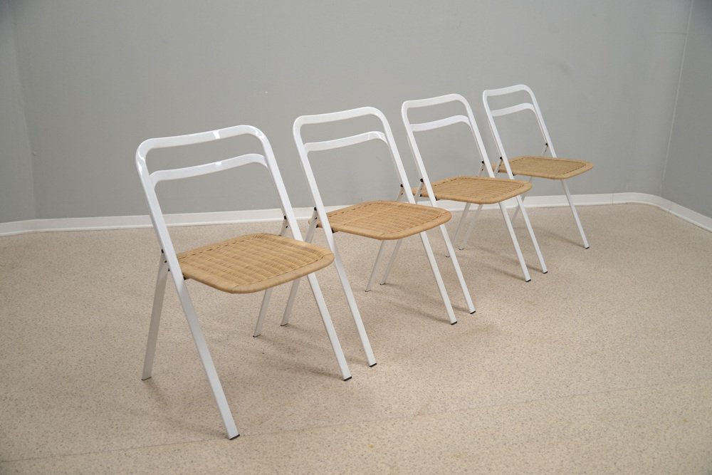 Folding Chairs from Cidue, 1970s, Set of 4 for sale at Pamono