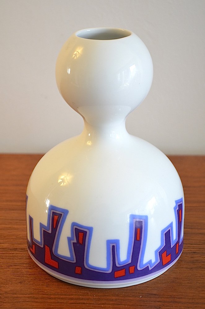 Vintage Pop Art Vase in Porcelain from Schaumann for sale at Pamono