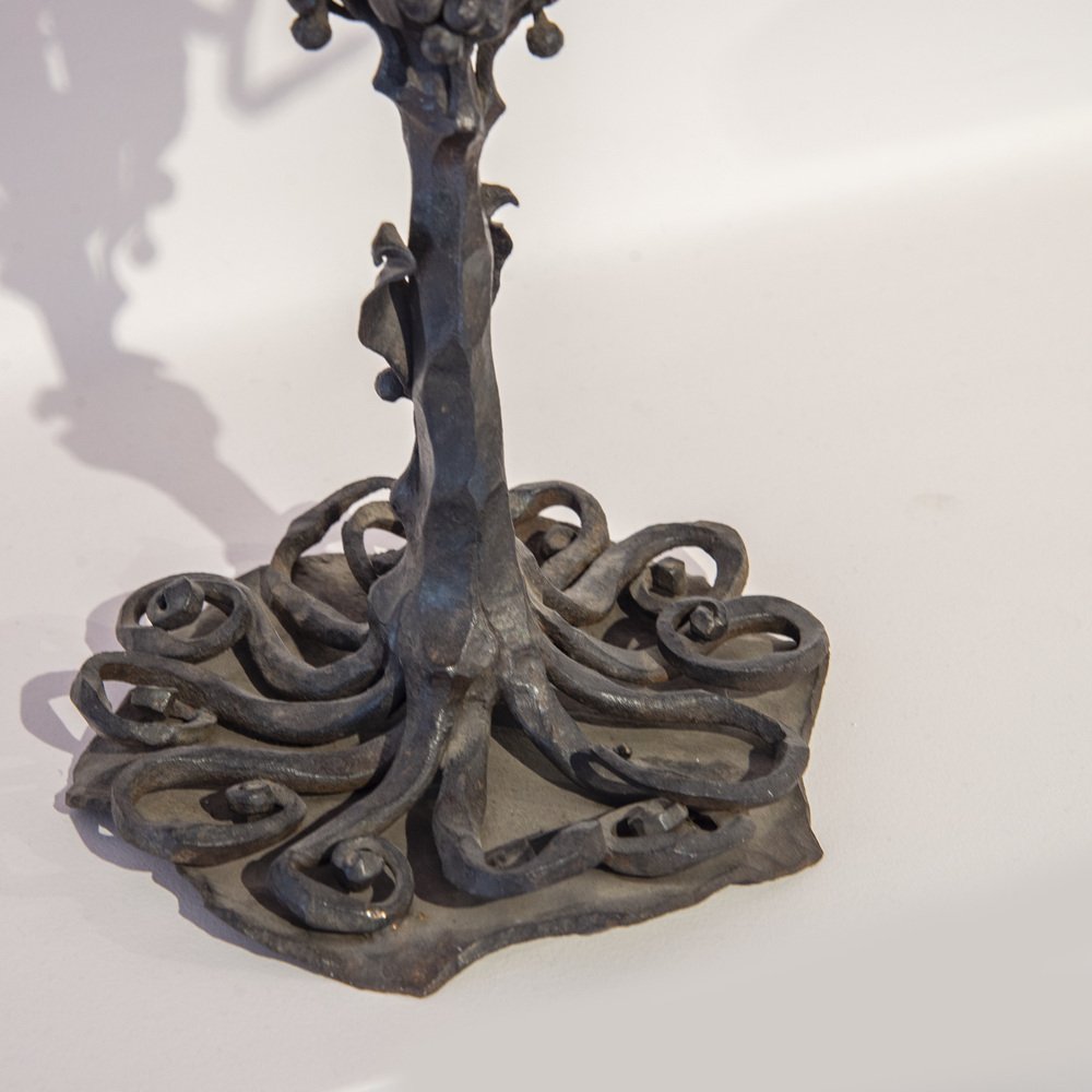 Red Wrought Iron Structure by Umberto Bellotto, 1890s for sale at Pamono