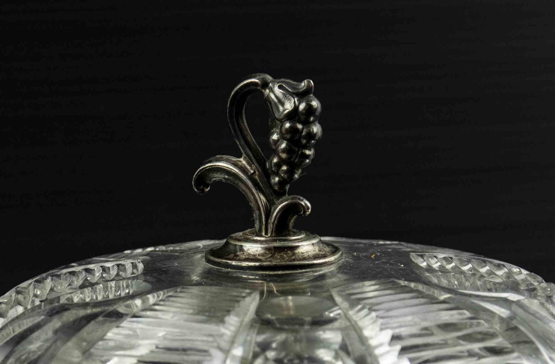 Vintage Crystal Container, Italy, 1970s for sale at Pamono