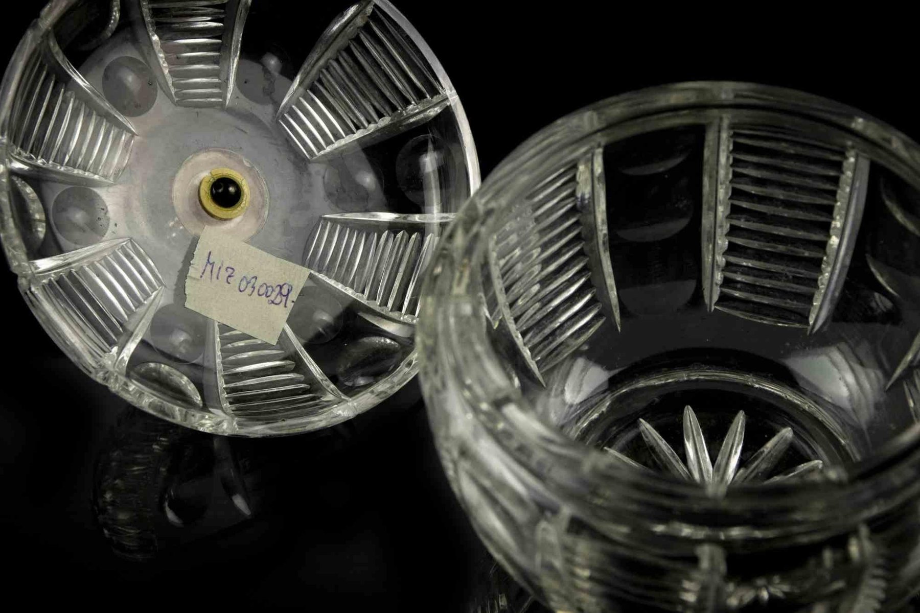 Vintage Crystal Container, Italy, 1970s for sale at Pamono