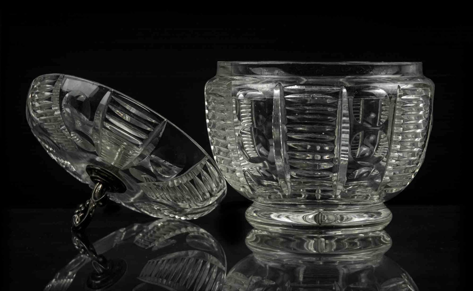 Vintage Crystal Container, Italy, 1970s for sale at Pamono