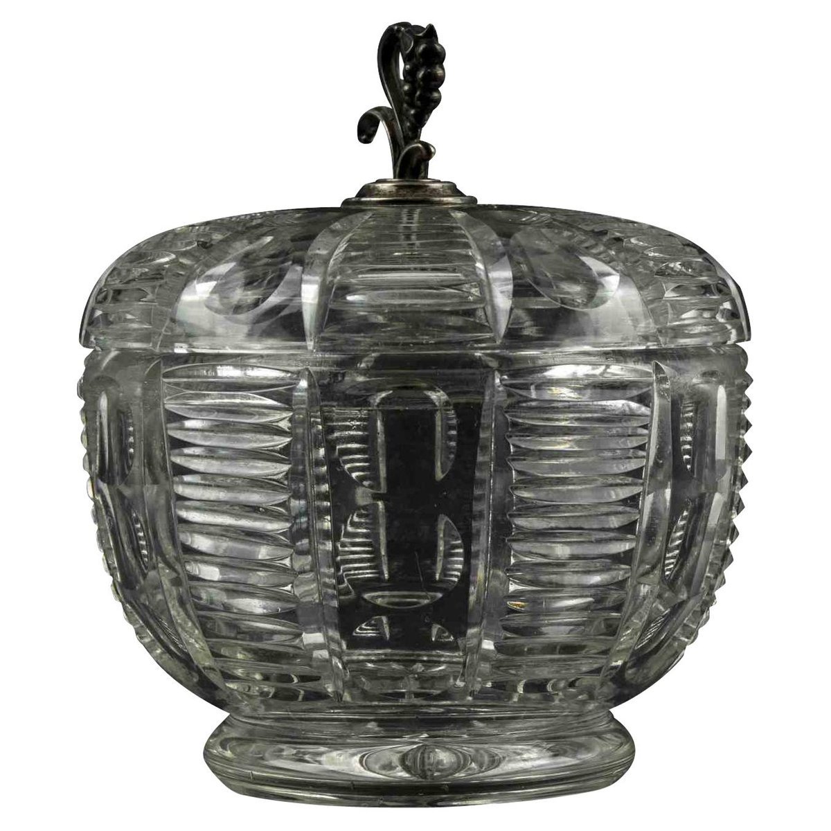 Vintage Crystal Container, Italy, 1970s for sale at Pamono