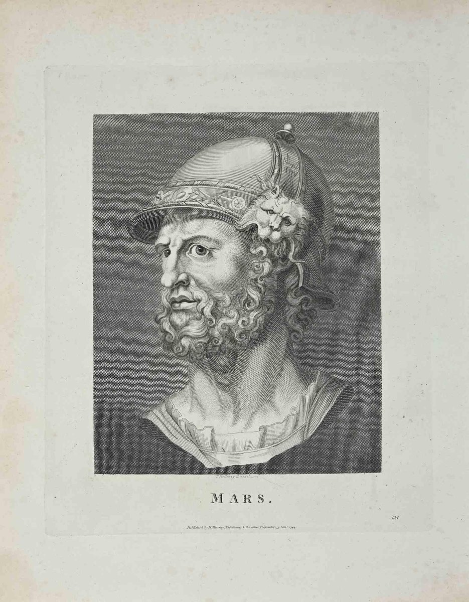 Thomas Holloway, Portrait of Mars, Original Etching, 1810 for sale at ...