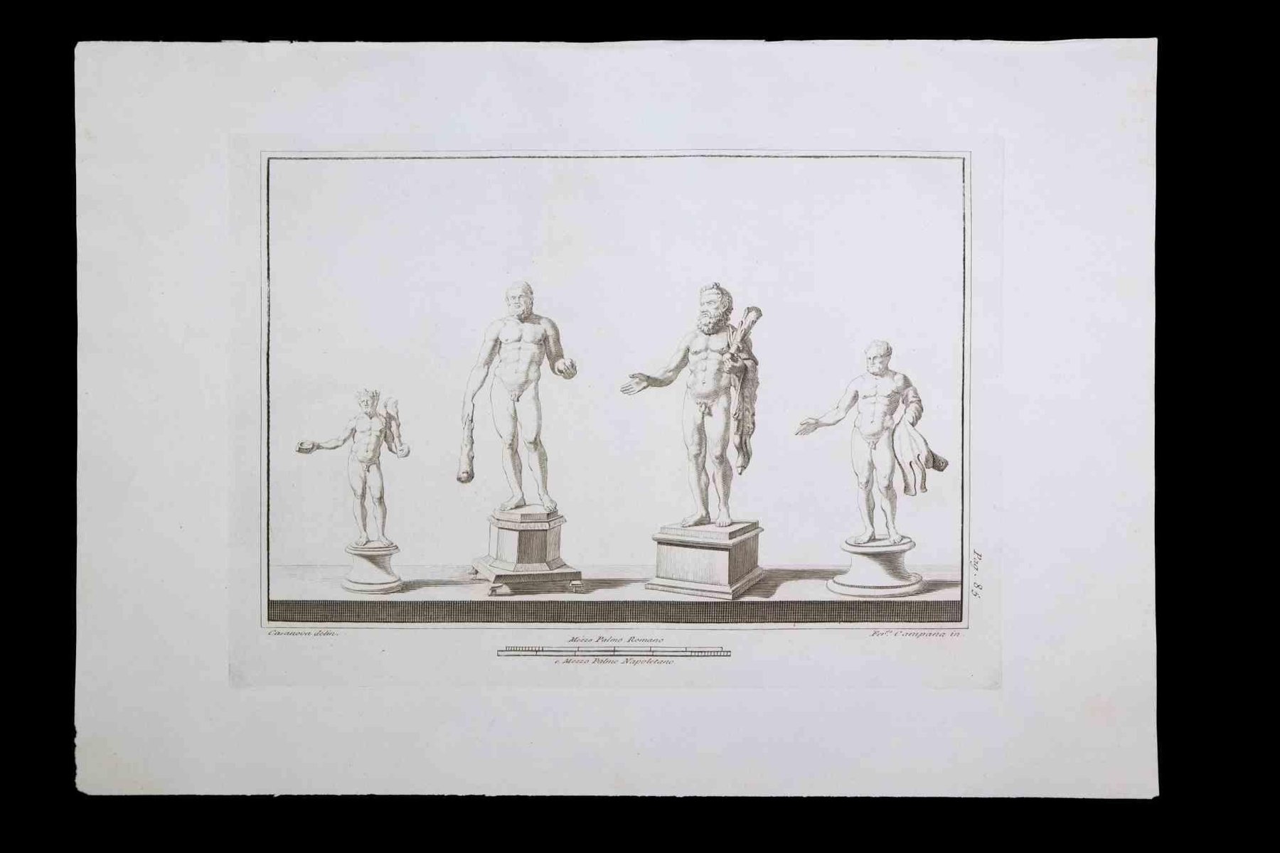 Acquaforte originale, Giacomo Casanova, XVIII secolo in vendita su Pamono