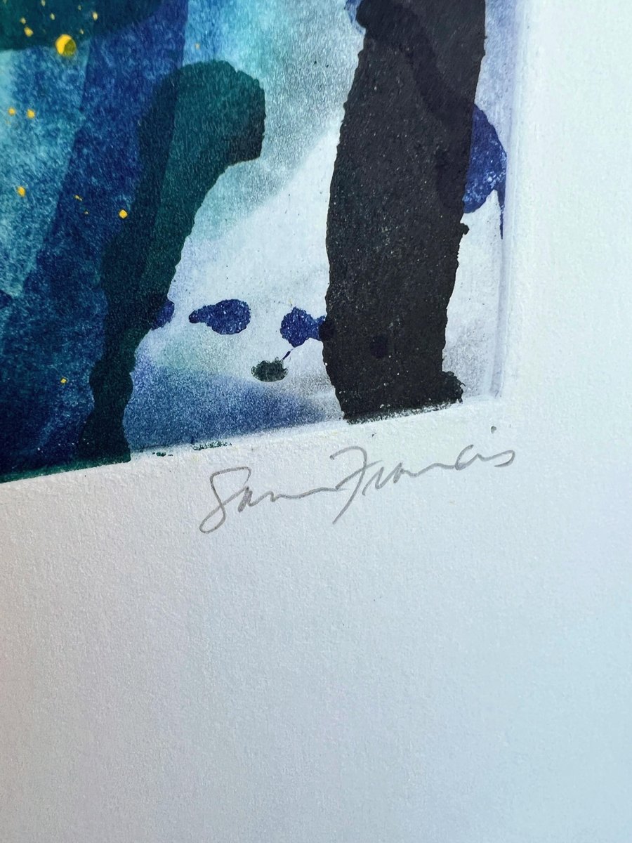 Sam Francis, Untitled, Original Etching, 1989 for sale at Pamono