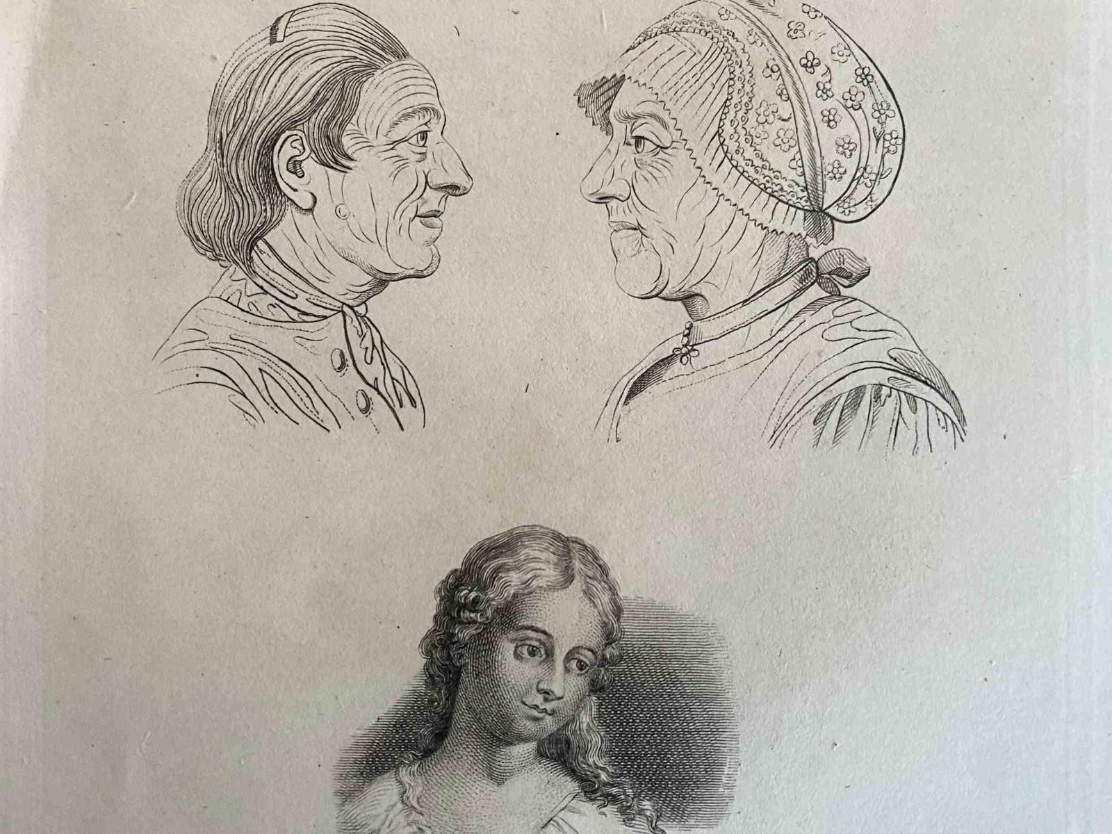 Thomas Holloway, Lips Portrait, Original Etching, 1810 for sale at Pamono