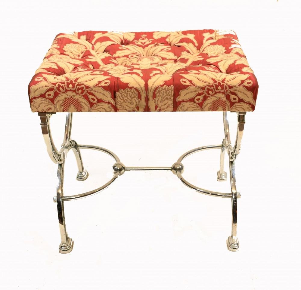 Regency Stool with X Frame for sale at Pamono