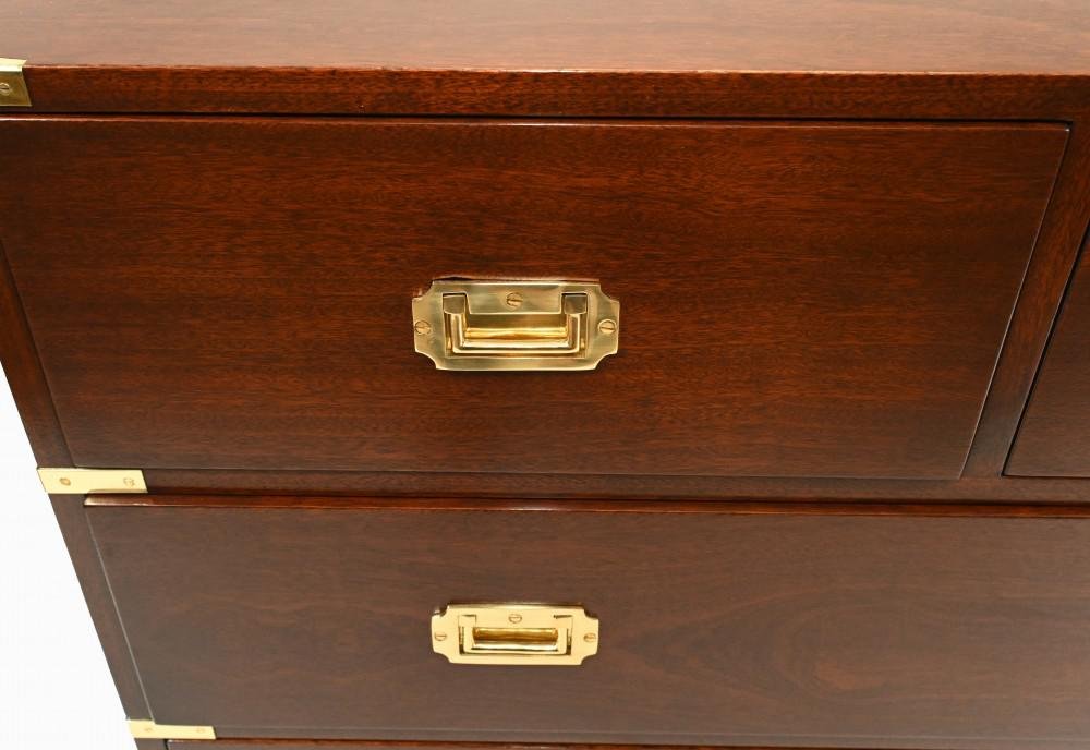 Campaign Mahogany Chest of Drawers for sale at Pamono
