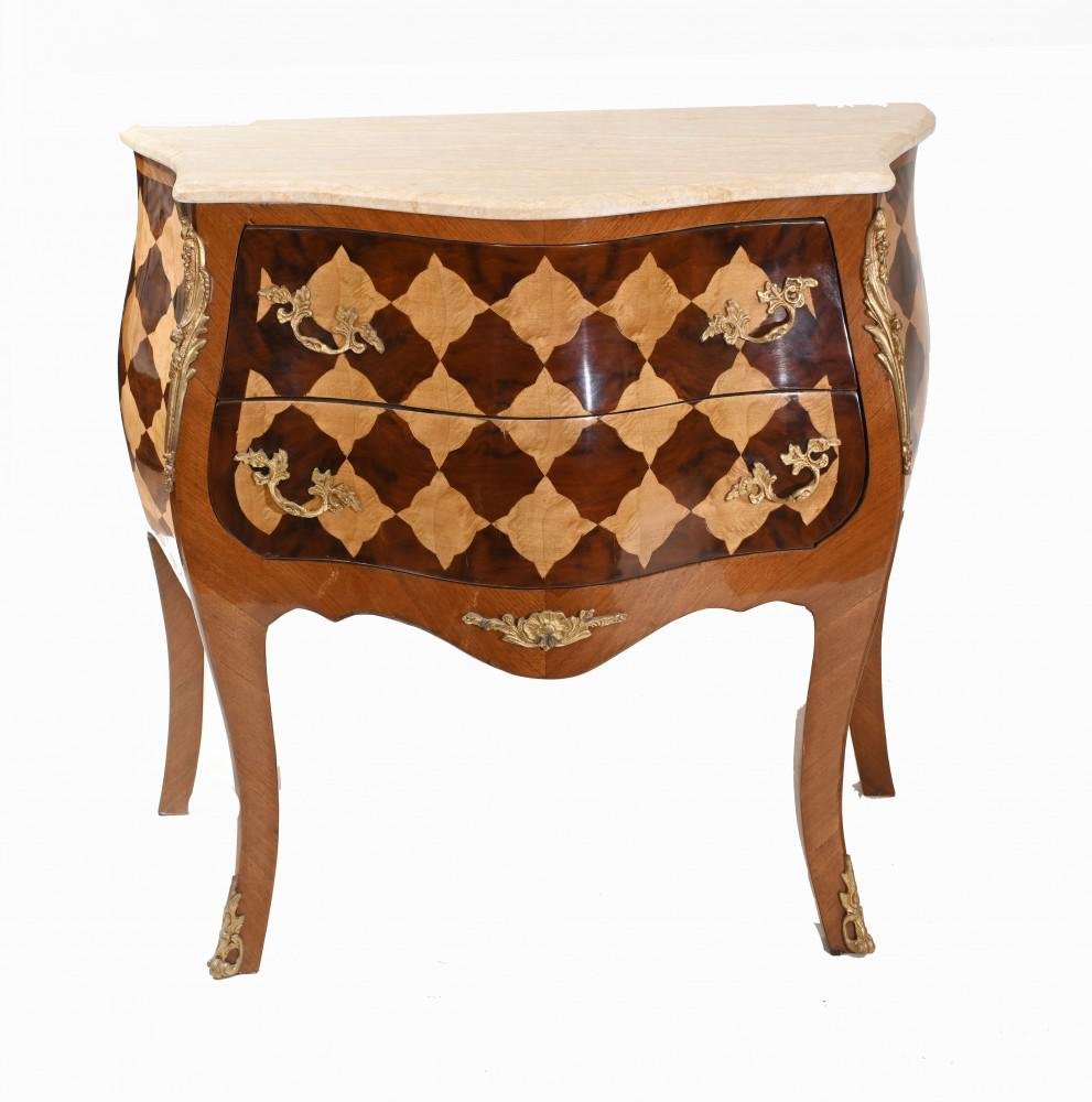 French Bombe Console Table for sale at Pamono