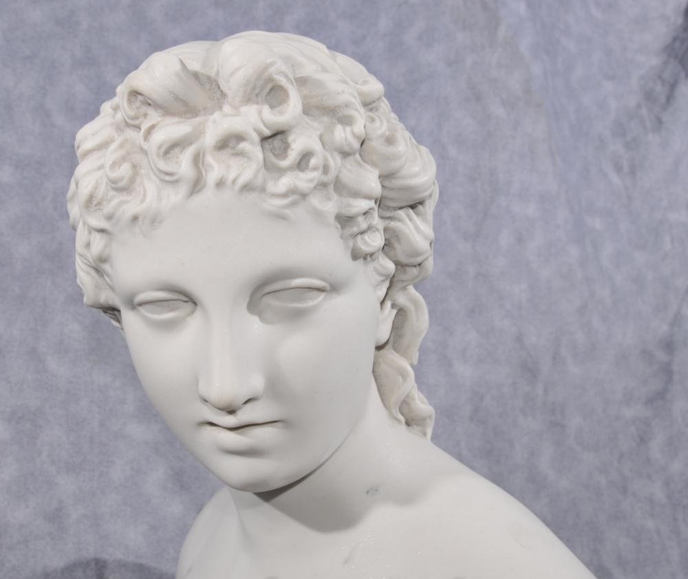 Sculpture Young David Stone Bust Statue for sale at Pamono