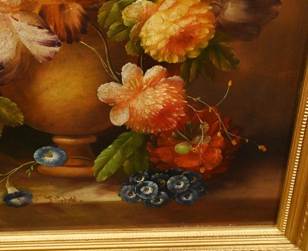 Georgischer Künstler, Stillleben mit Blumen, Ölgemälde, Gerahmt bei ...
