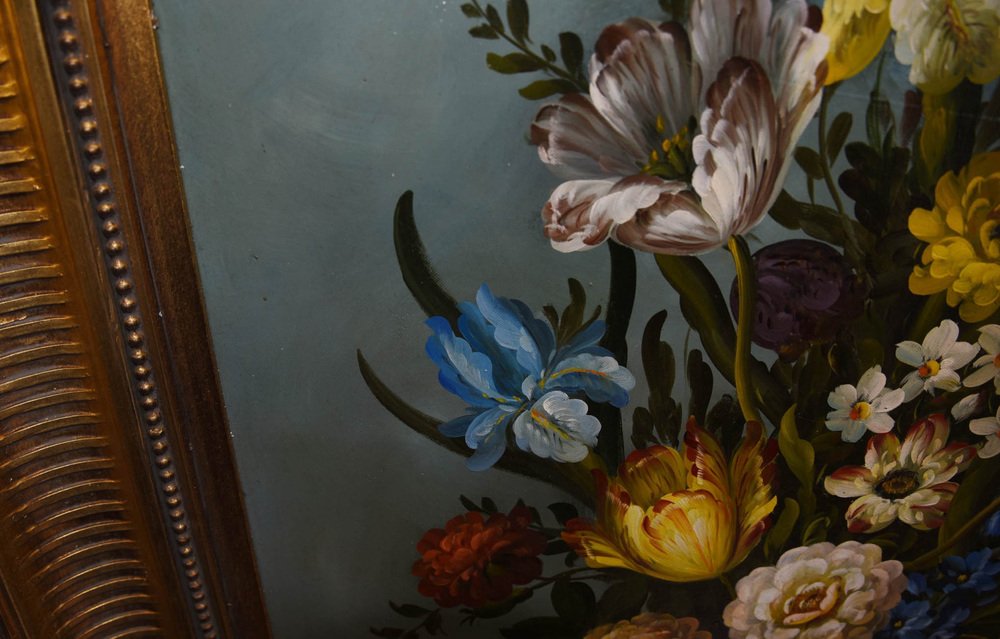 Flemish Artist, Floral Still Life, 1980s, Oil Painting, Framed for sale ...