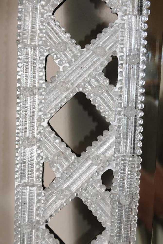 French Art Nouveau Glass Pier Mirror for sale at Pamono