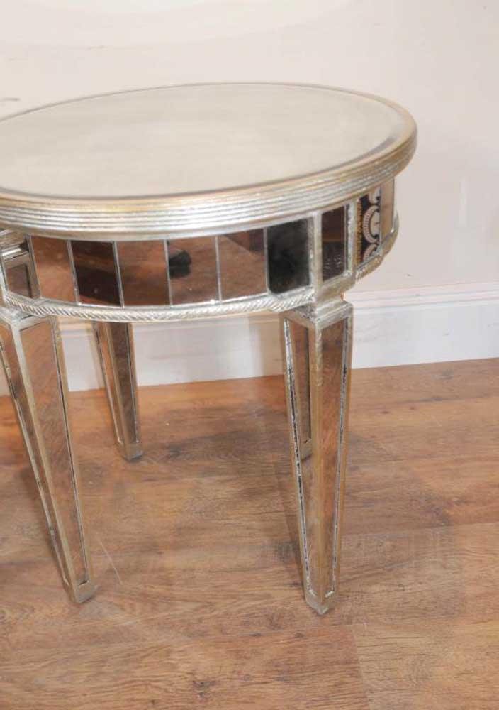 Deco Mirrored Side Tables, Set of 2 for sale at Pamono
