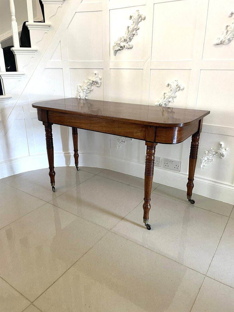 Antique George III Dining Table in Mahogany, 1800 for sale at Pamono