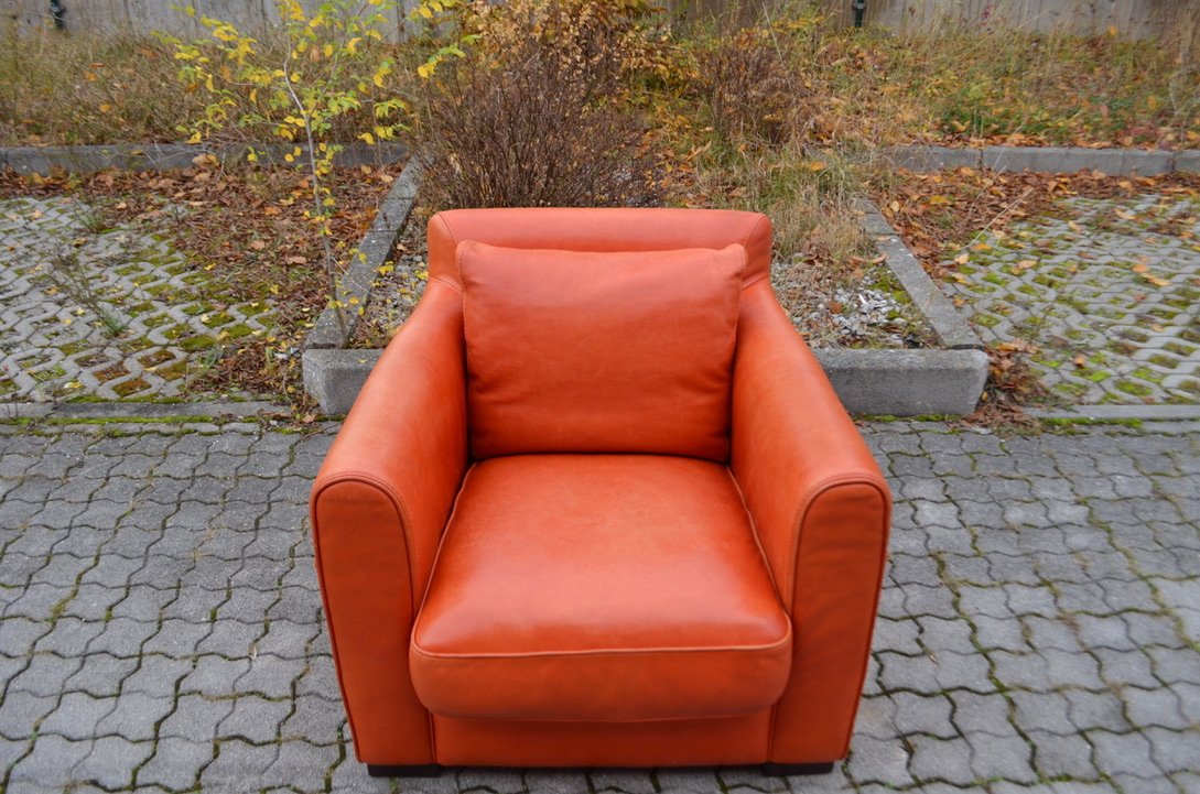 Italian Club Chair in Cognac Leather from Giovanni Sforza Collection ...