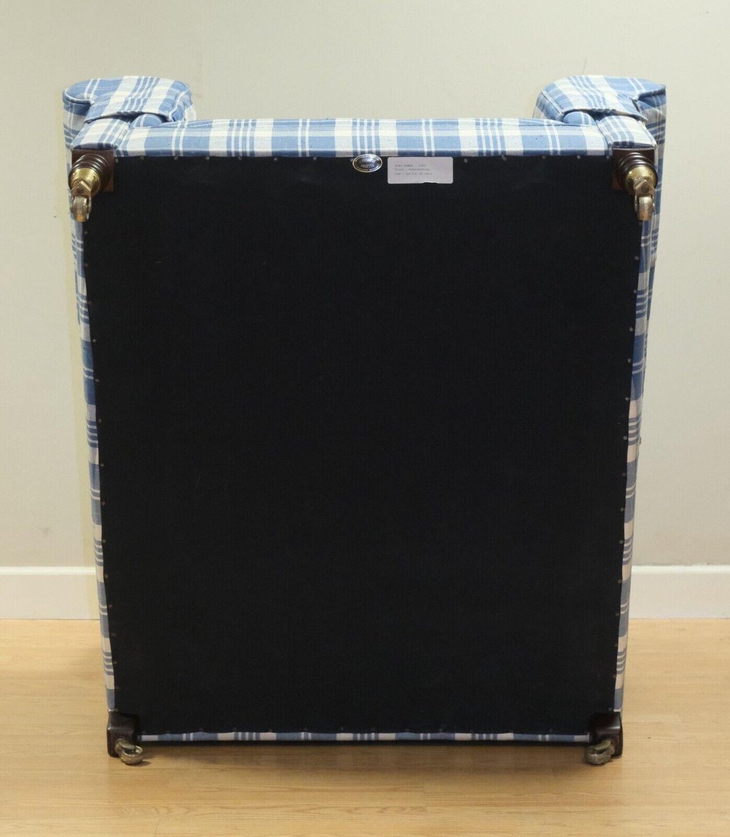 Königsblauer Sessel mit Rollen von George Smith bei Pamono kaufen