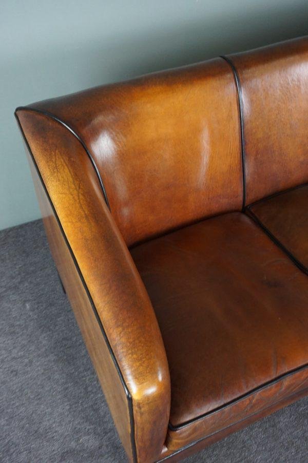 Art Deco Stil Sofa aus Schafsleder von Lounge Atelier bei Pamono kaufen