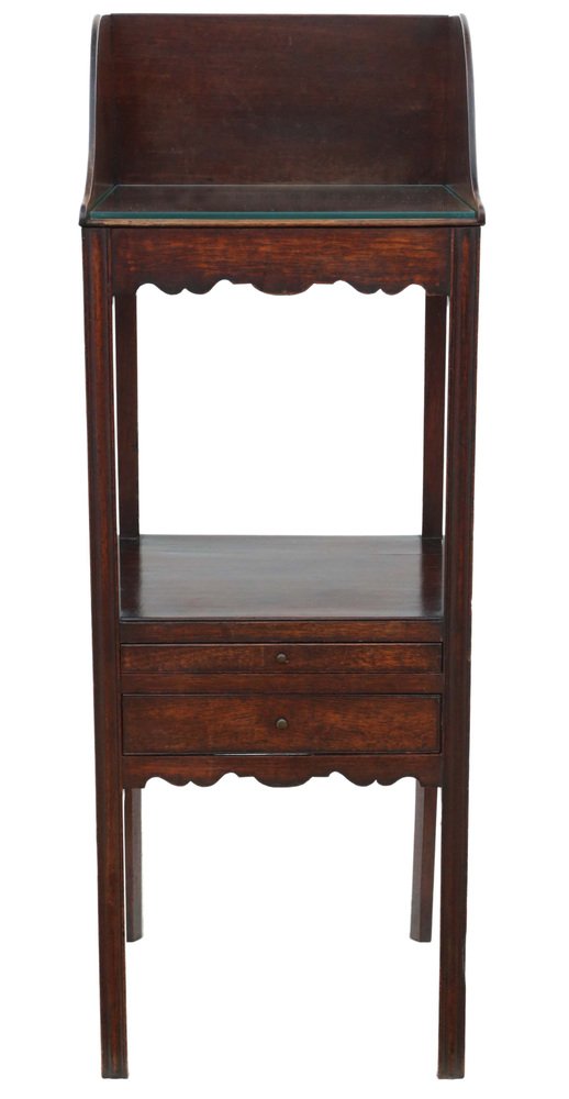 Antique Georgian Nightstand in Mahogany, 1800 for sale at Pamono