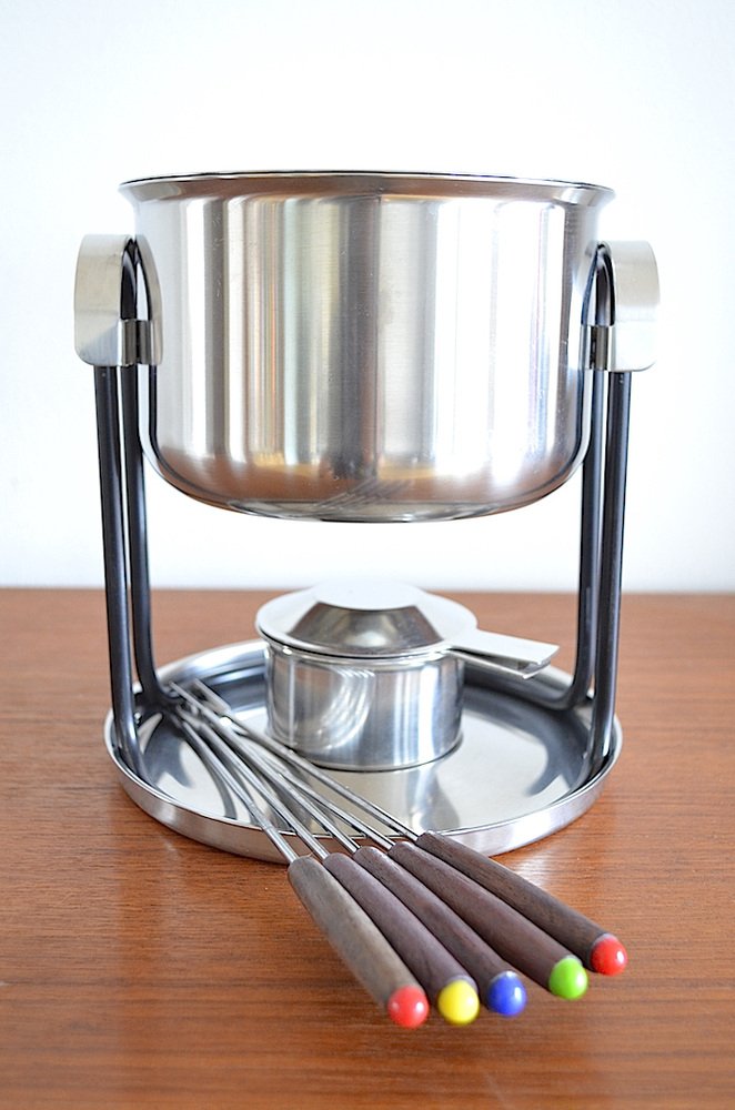 Erik Magnussen Fondue for Stelton, Denmark, 1980s for sale at Pamono