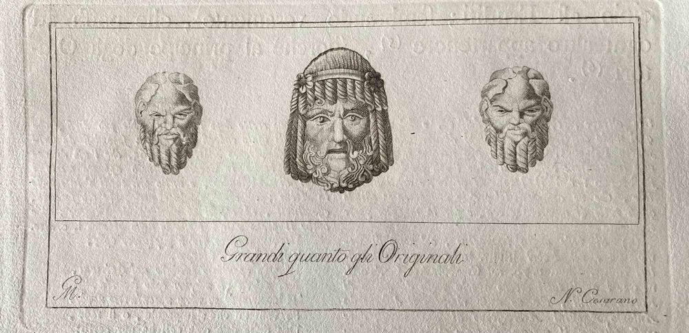 Various Old Masters, Human Heads from Ancient Rome, Original Etching ...