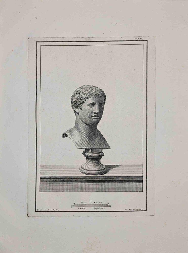 Unknown, Ancient Roman Bust, Original Etching, 18th Century for sale at ...