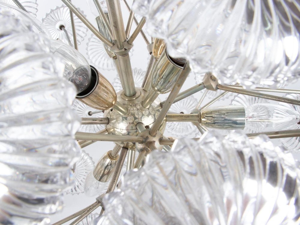 Germany Crystal Snowball Sputnik Chandelier from Palwa, 1960s for sale ...