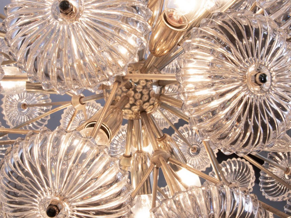 Germany Crystal Snowball Sputnik Chandelier from Palwa, 1960s for sale ...