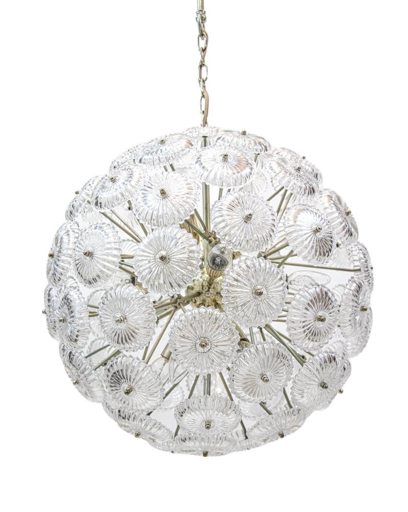 Germany Crystal Snowball Sputnik Chandelier from Palwa, 1960s for sale ...