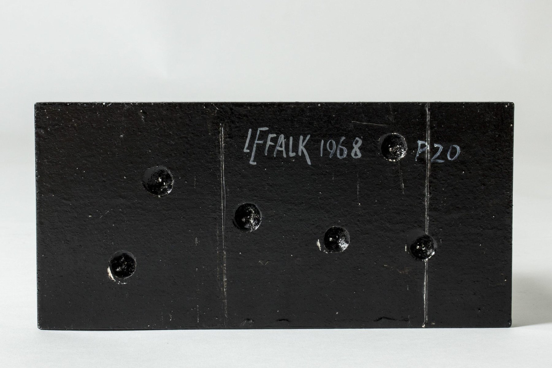 Lars Erik Falk, Sculpture, 1968, Aluminum & Wood for sale at Pamono