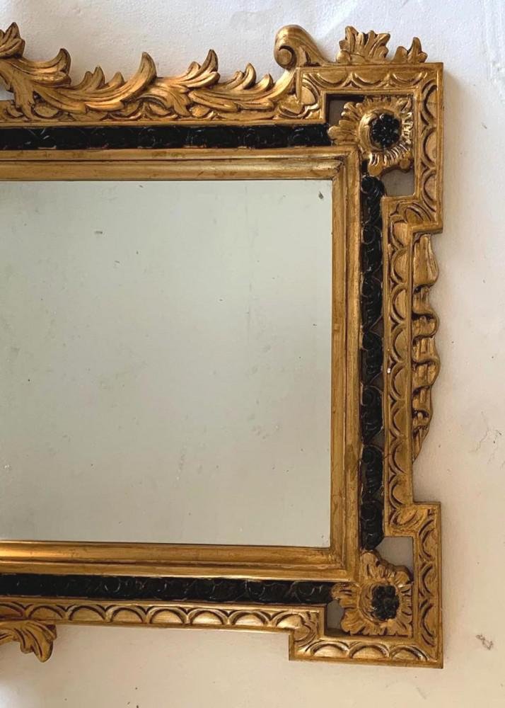 Victorian Mantle Mirror in Gilt Roccoco Carved Frame for sale at Pamono