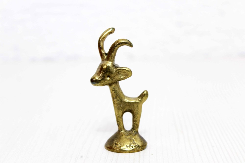 Bronze Ibex attributed to Walter Bosse, 1950s for sale at Pamono