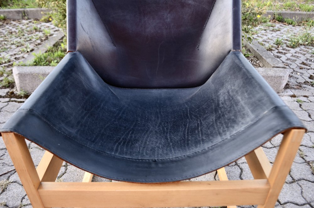 Saddle Leather Möbel Modell Canto Shell Chair by Rainer Schell for ...