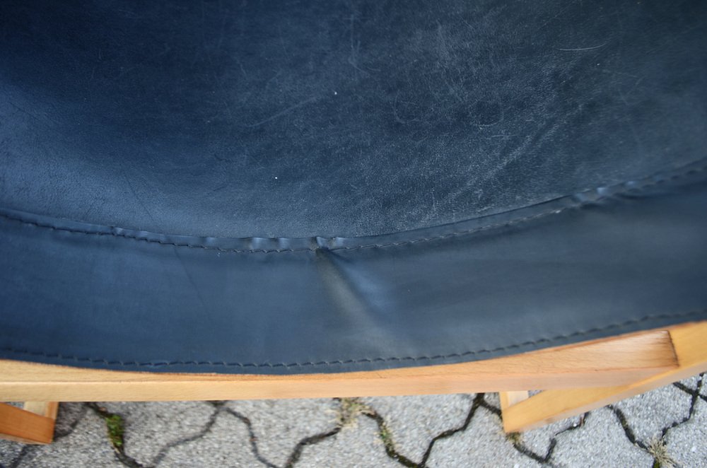 Saddle Leather Möbel Modell Canto Shell Chair by Rainer Schell for ...