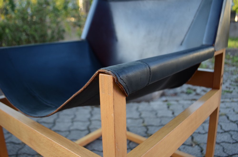 Saddle Leather Möbel Modell Canto Shell Chair by Rainer Schell for ...