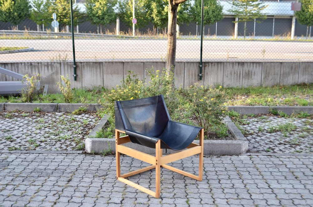 Saddle Leather Möbel Modell Canto Shell Chair by Rainer Schell for ...
