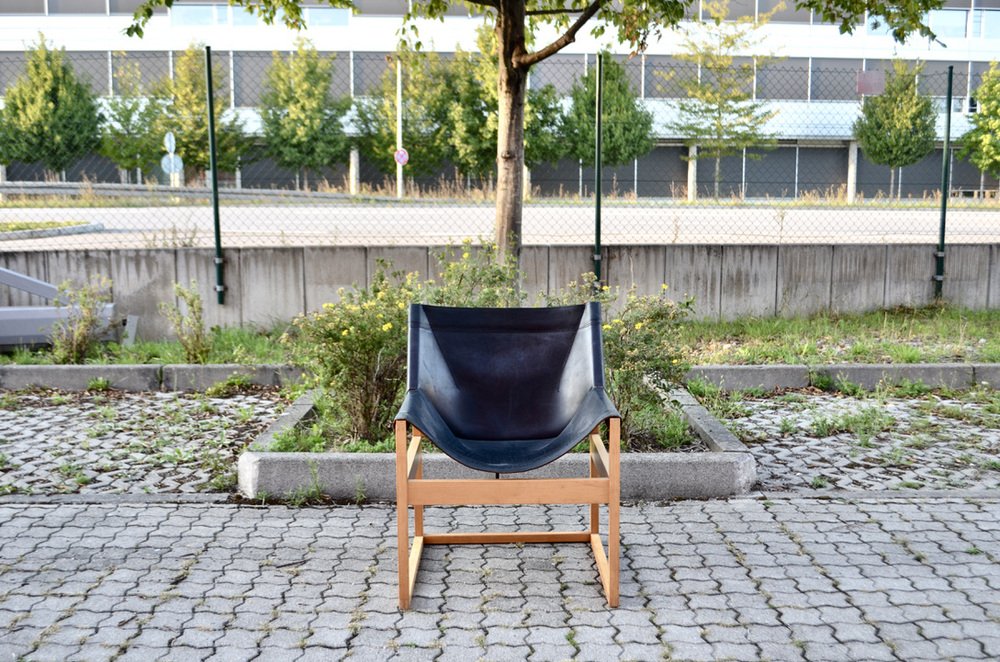 Saddle Leather Möbel Modell Canto Shell Chair by Rainer Schell for ...