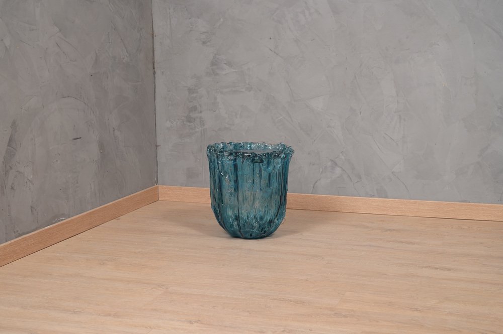 Mid-Century Art Glass Italian Light Blue Murano Side Table, 1950s for ...
