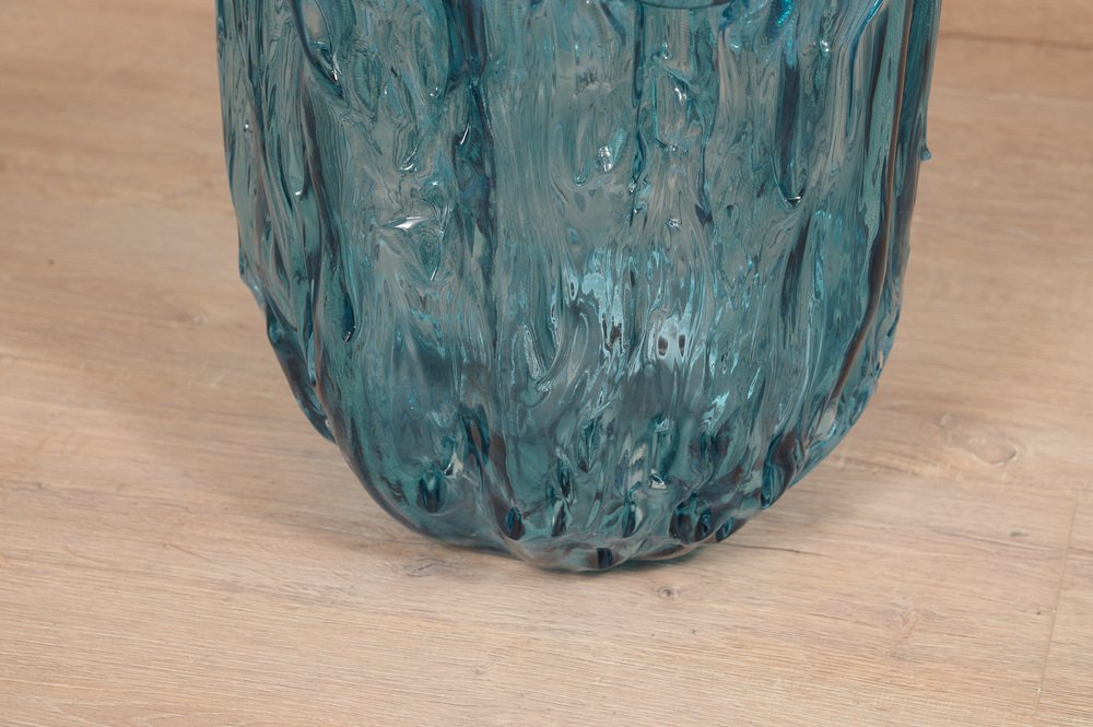 Mid-Century Art Glass Italian Light Blue Murano Side Table, 1950s for ...