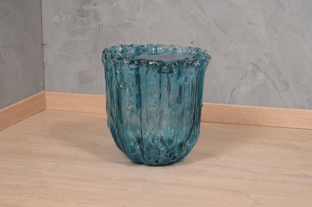 Mid-Century Art Glass Italian Light Blue Murano Side Table, 1950s for ...