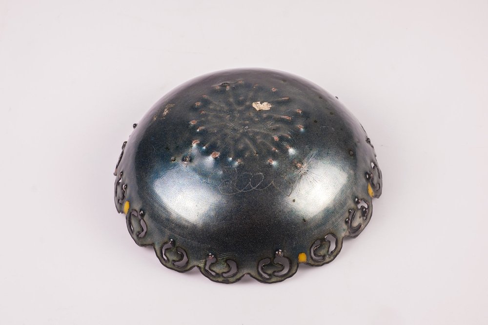 Enameled Copper Bowl by Studio Cellini Pesaro, Italy for sale at Pamono